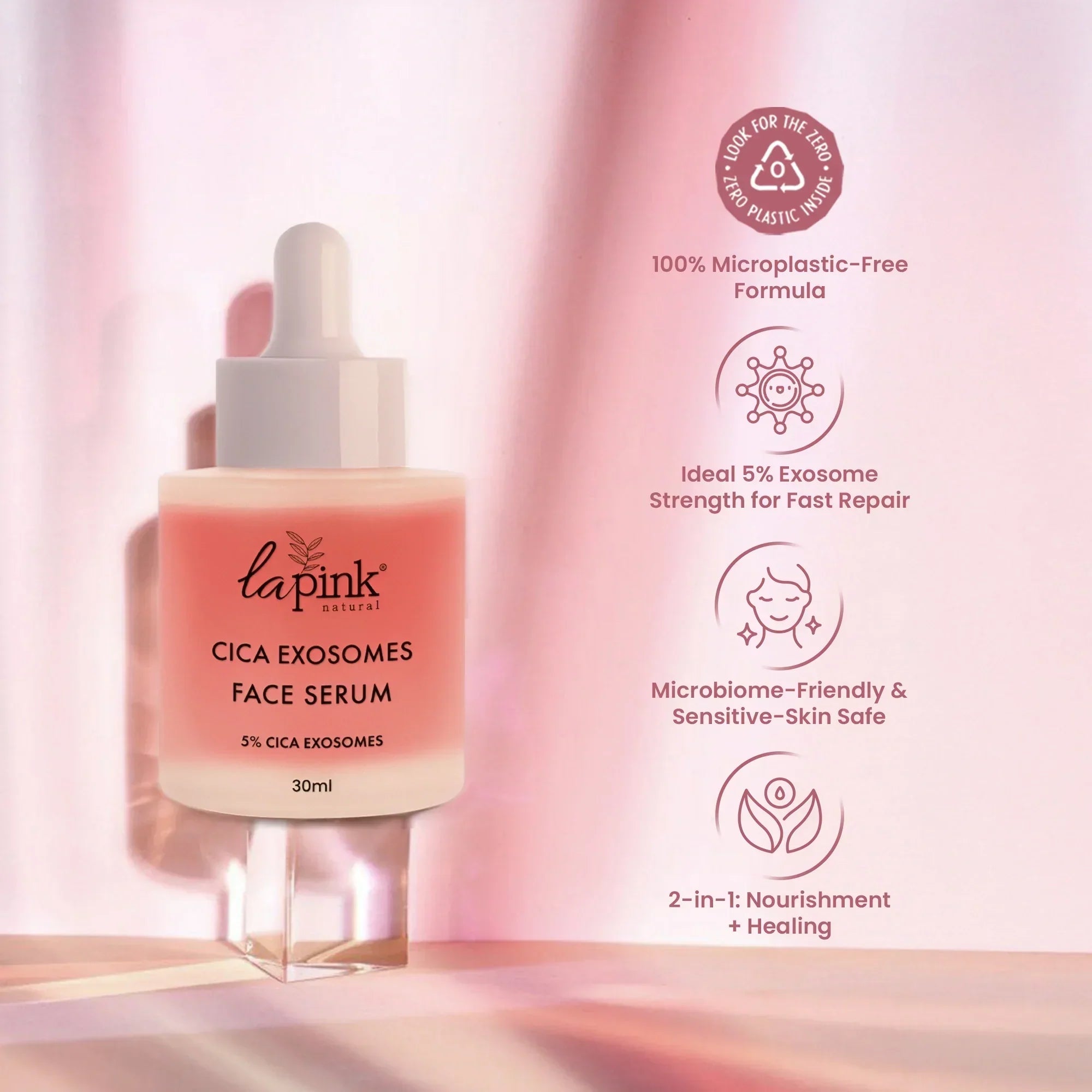 La Pink Launches 5percent CICA Exosomes Serum A Global Vegan Innovatio