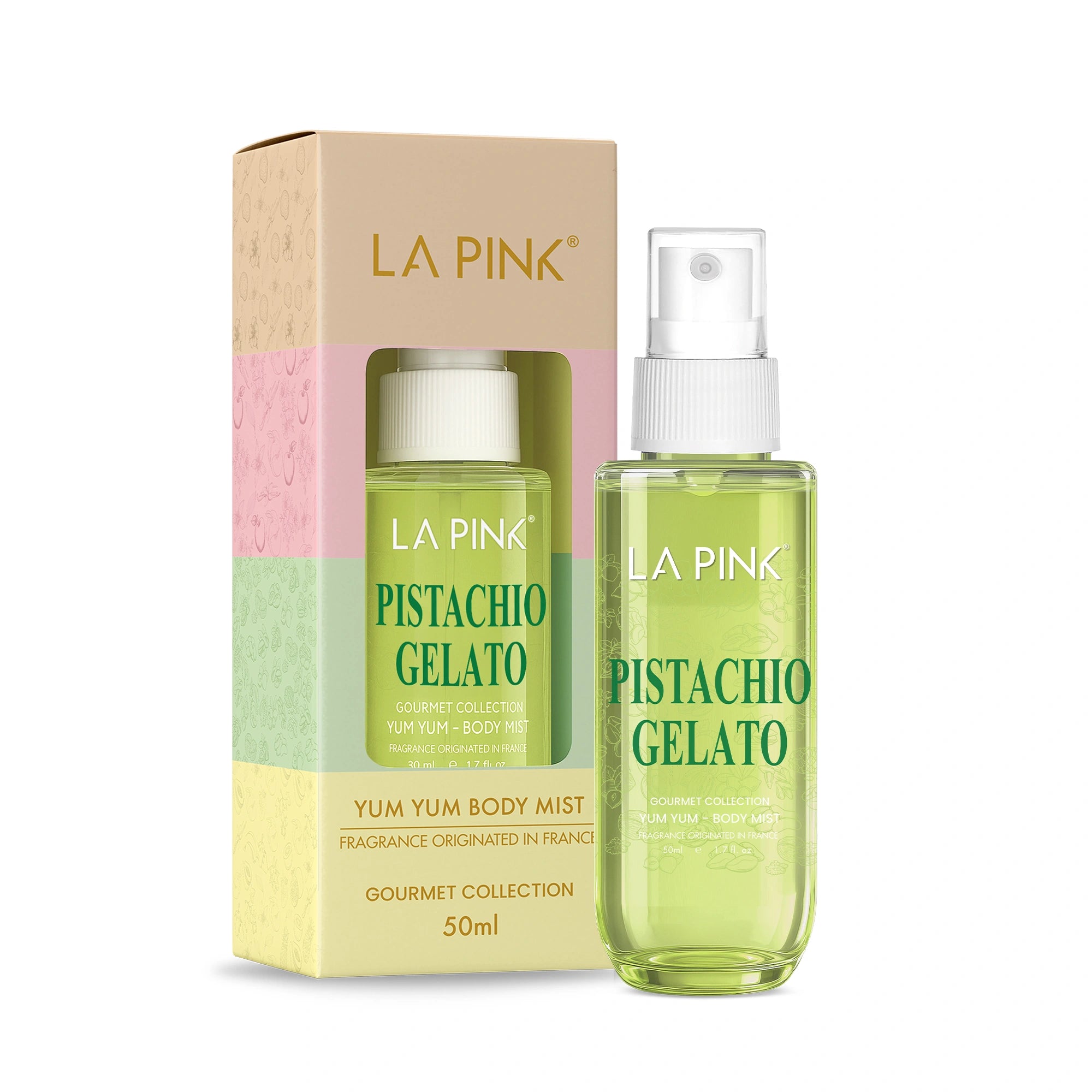 La Pink Pistachio Gelato Body Mist – Skin Friendly, Long Lasting Body ...
